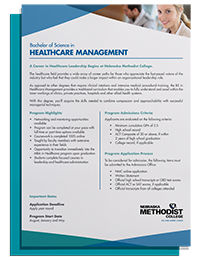 Healthcare Management Program | Bachelor of Science Degree | Nebraska ...