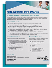MSN, Nursing Informatics Degree Program