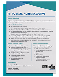 RN to MSN Program - Nurse Executive