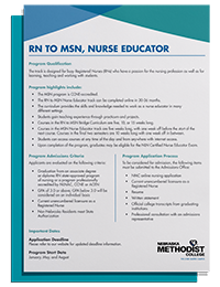 RN to MSN Program - Nurse Educator